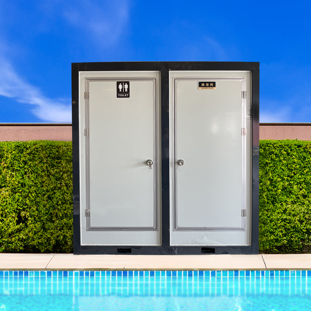 Portable Outdoor Shower Enclosures Cabana Triple – Luxury – Jetty