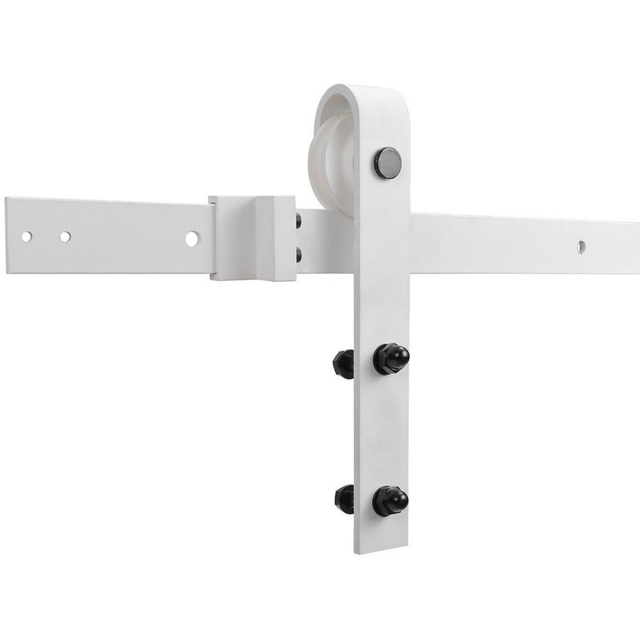 Classic Bent Strap Sliding Barn Door Track and Hardware – CalHome