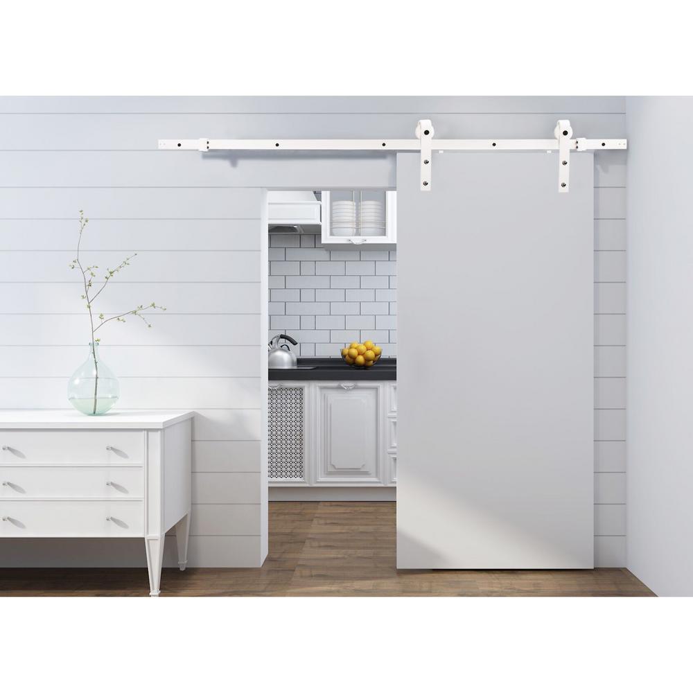 Classic Bent Strap Sliding Barn Door Track and Hardware – CalHome